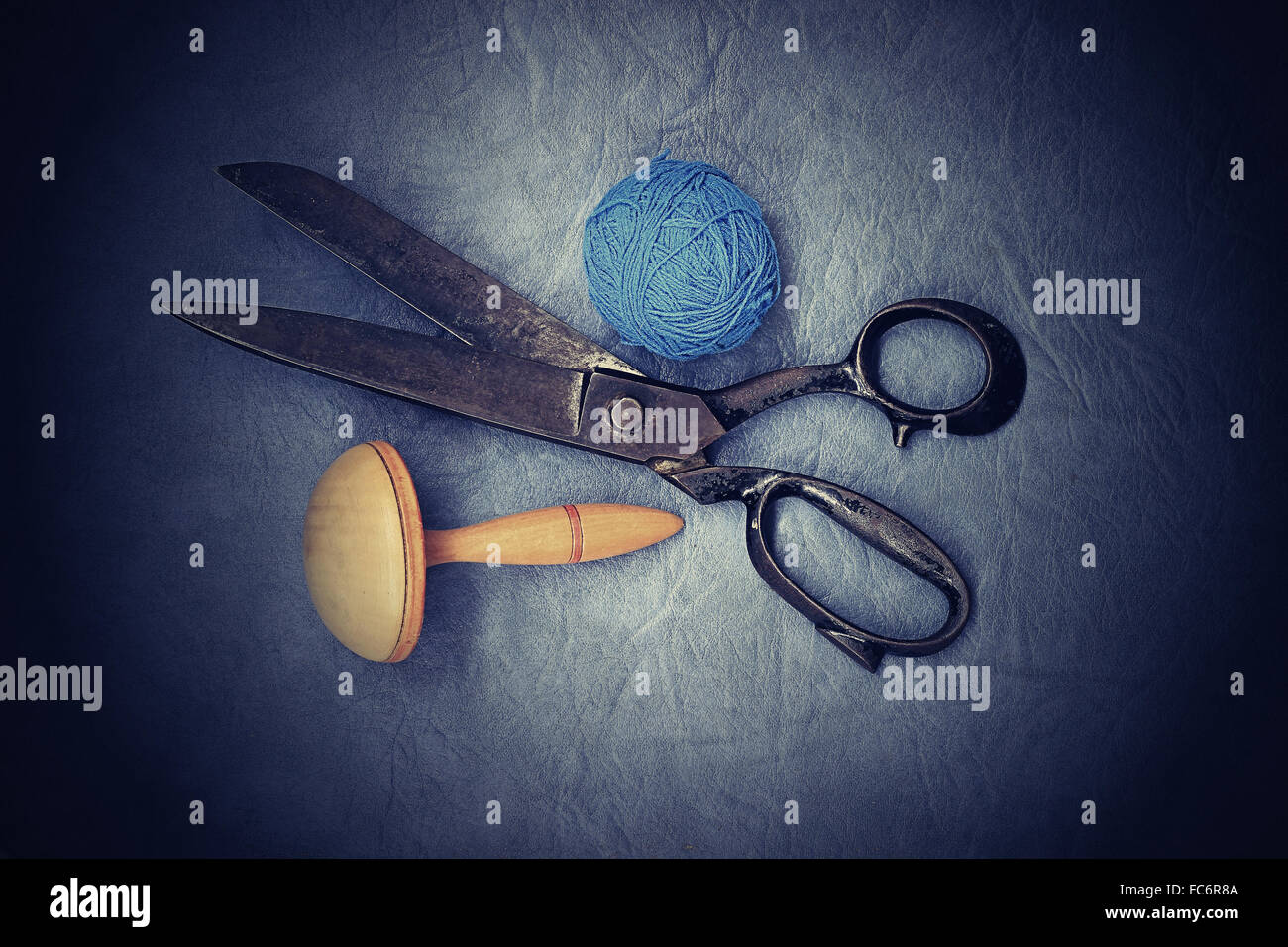 Antique dressmaker's scissors Stock Photo - Alamy