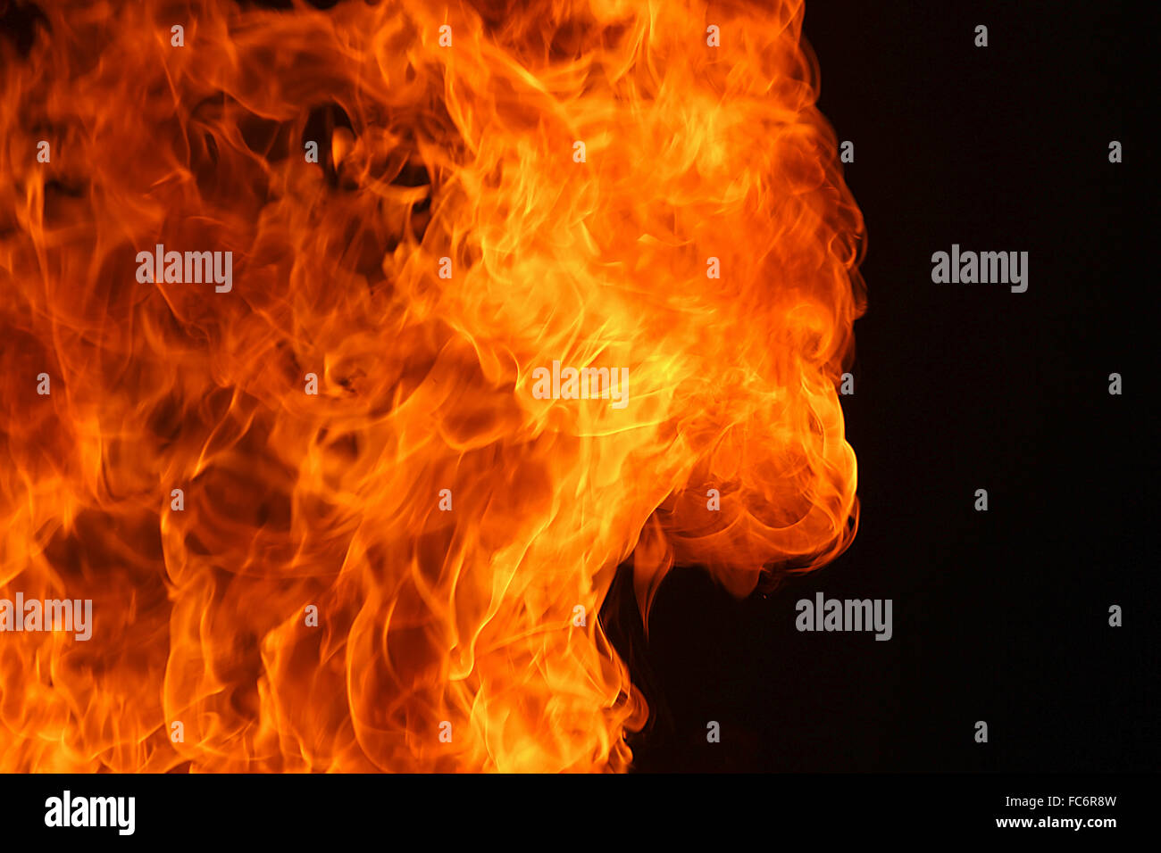Fire at night Stock Photo - Alamy