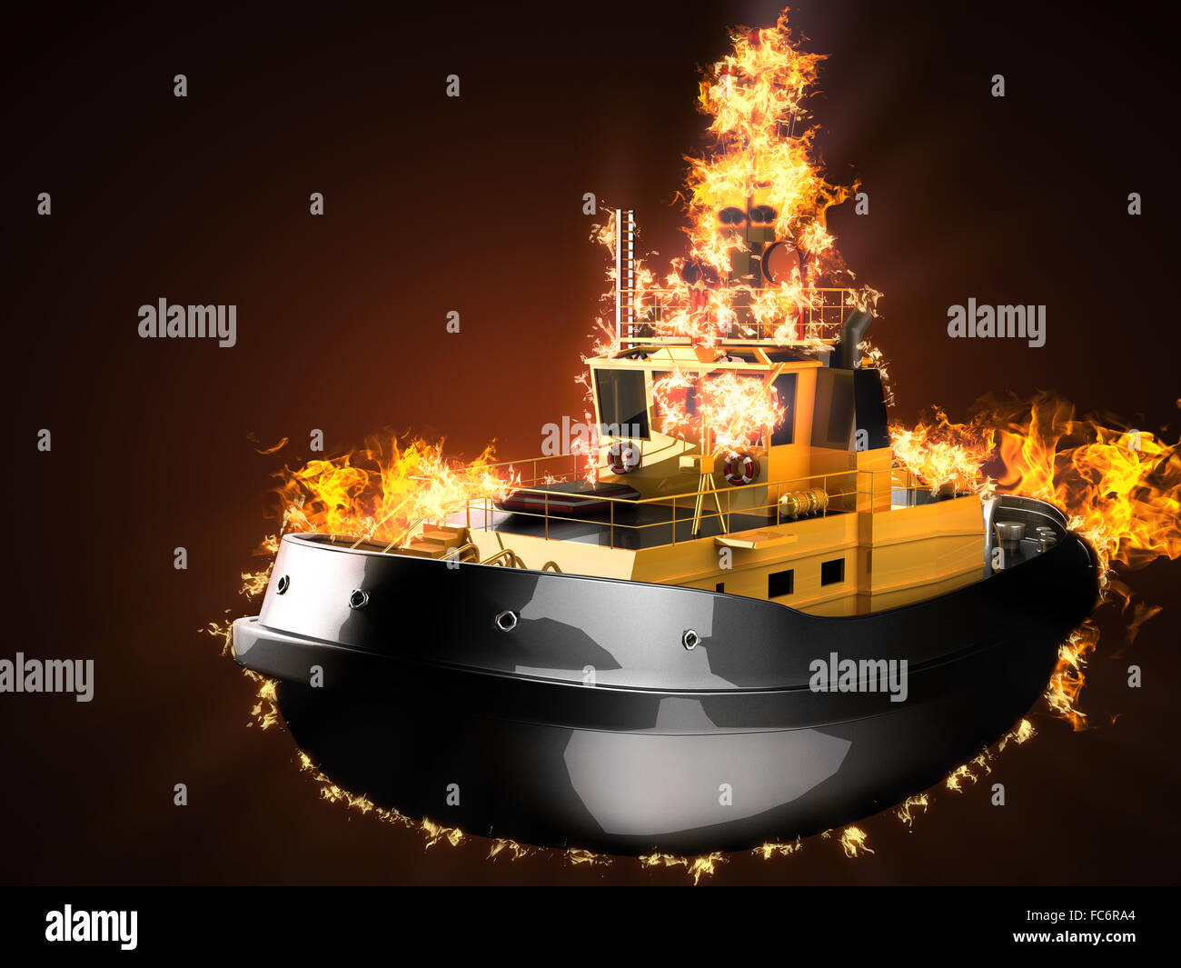 Fire tugboat hi-res stock photography and images - Alamy