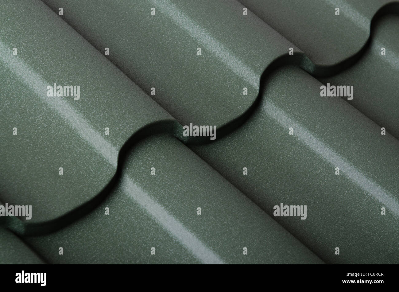 Close up of metal roof tile Stock Photo - Alamy