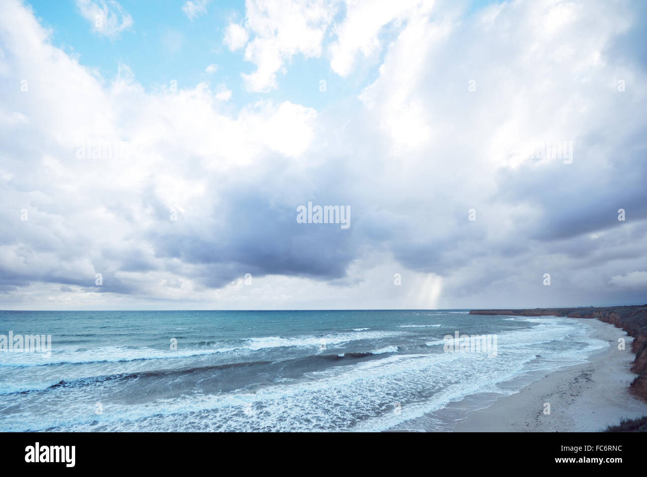 Beautiful view on the beach Stock Photo - Alamy
