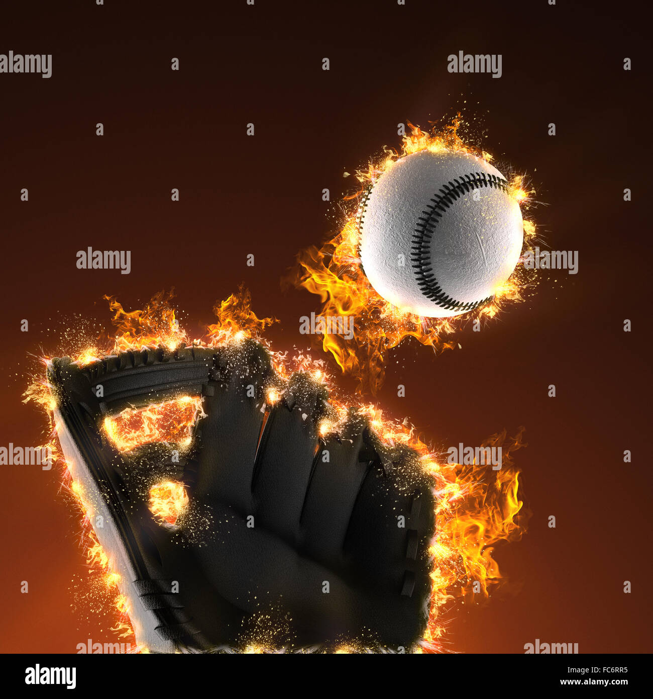 Vector Baseball Ball Fire High Resolution Stock Photography and Images ...
