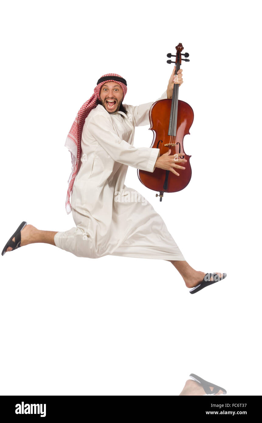 Arab man playing musical instrument Stock Photo - Alamy