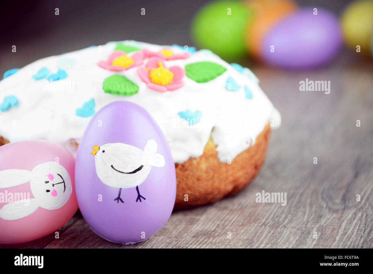 Sweet easter cake Stock Photo - Alamy