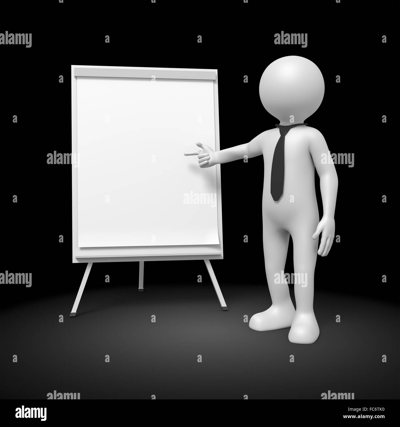 man flip chart Stock Photo - Alamy