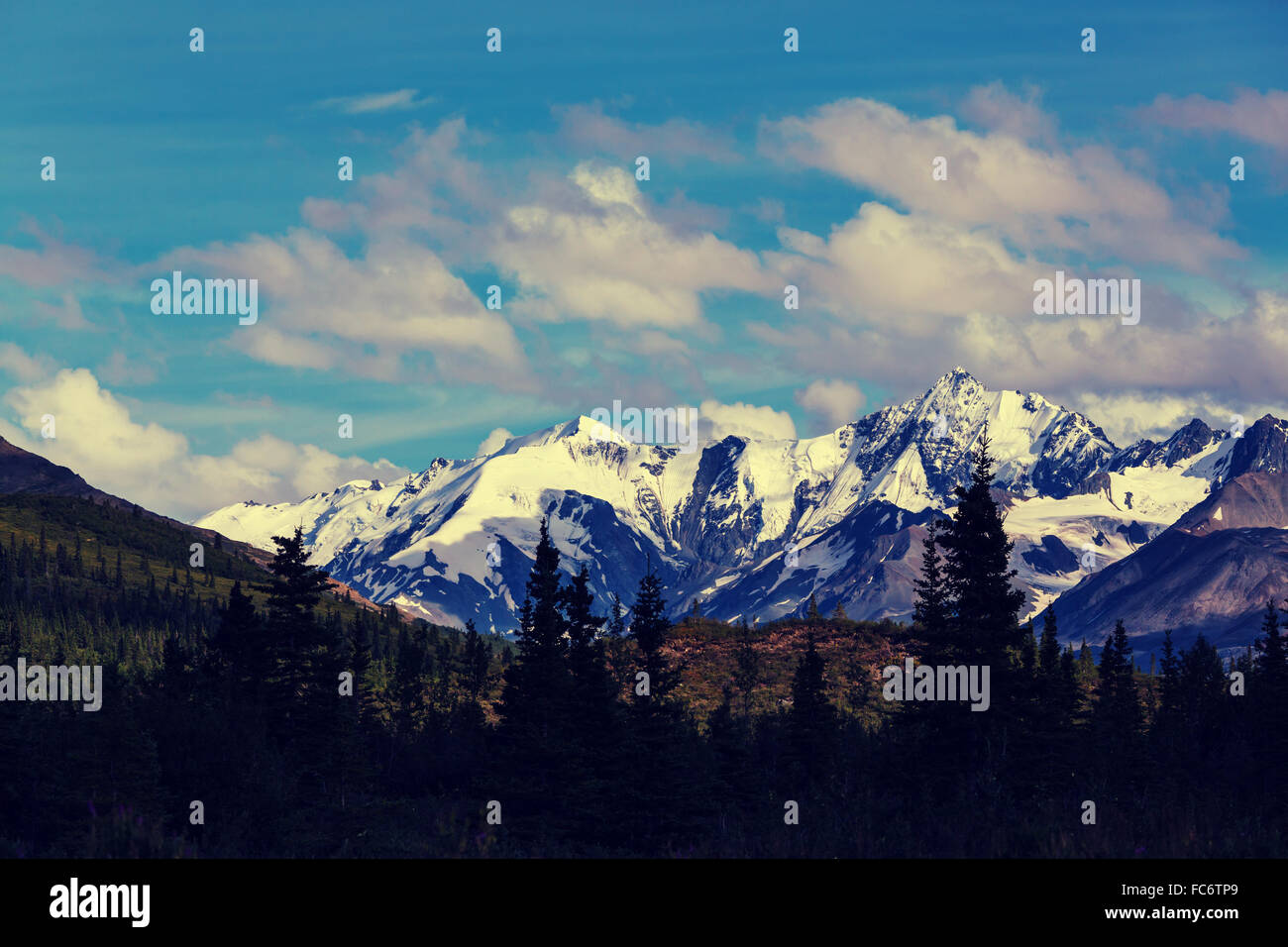 Mountains in Alaska Stock Photo - Alamy