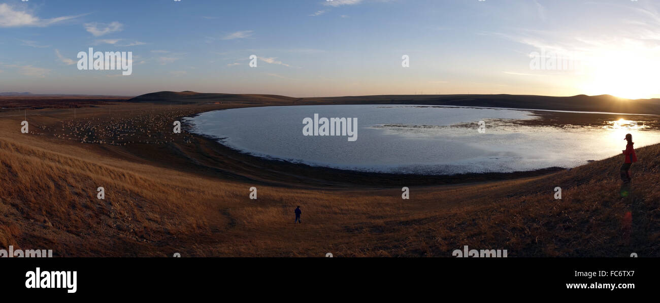 Nepal scenery 2013 lake Stock Photo - Alamy