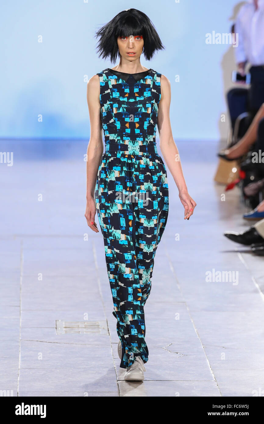 Model walks Alexandra Frida runway at the FTL Moda Spring 2016 during ...