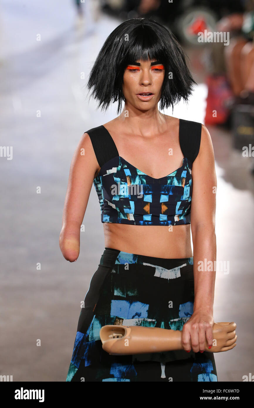 Shaholly Ayers walks Alexandra Frida runway at the FTL Moda Spring 2016 ...