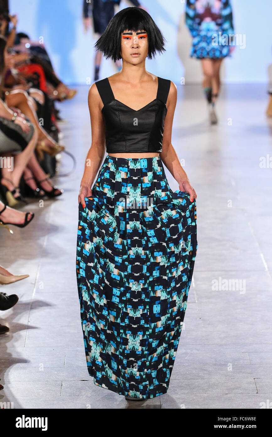 Model walks Alexandra Frida runway at the FTL Moda Spring 2016 during ...