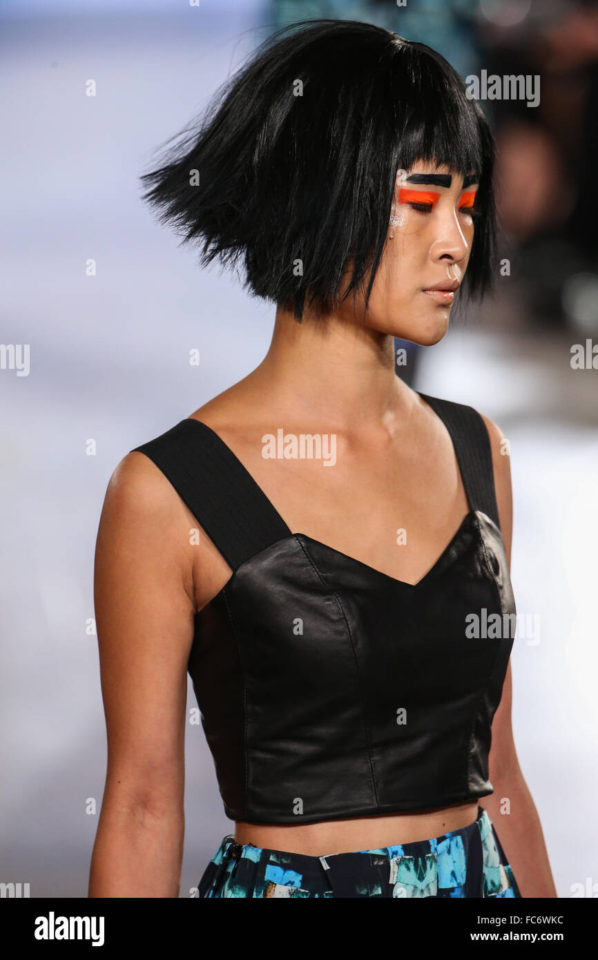 Model walks Alexandra Frida runway at the FTL Moda Spring 2016 during ...