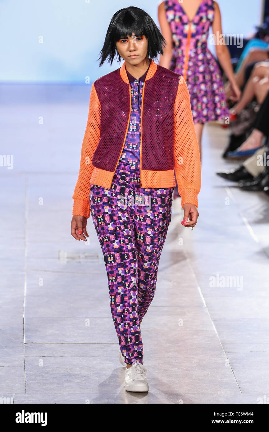 Model walks Alexandra Frida runway at the FTL Moda Spring 2016 during ...