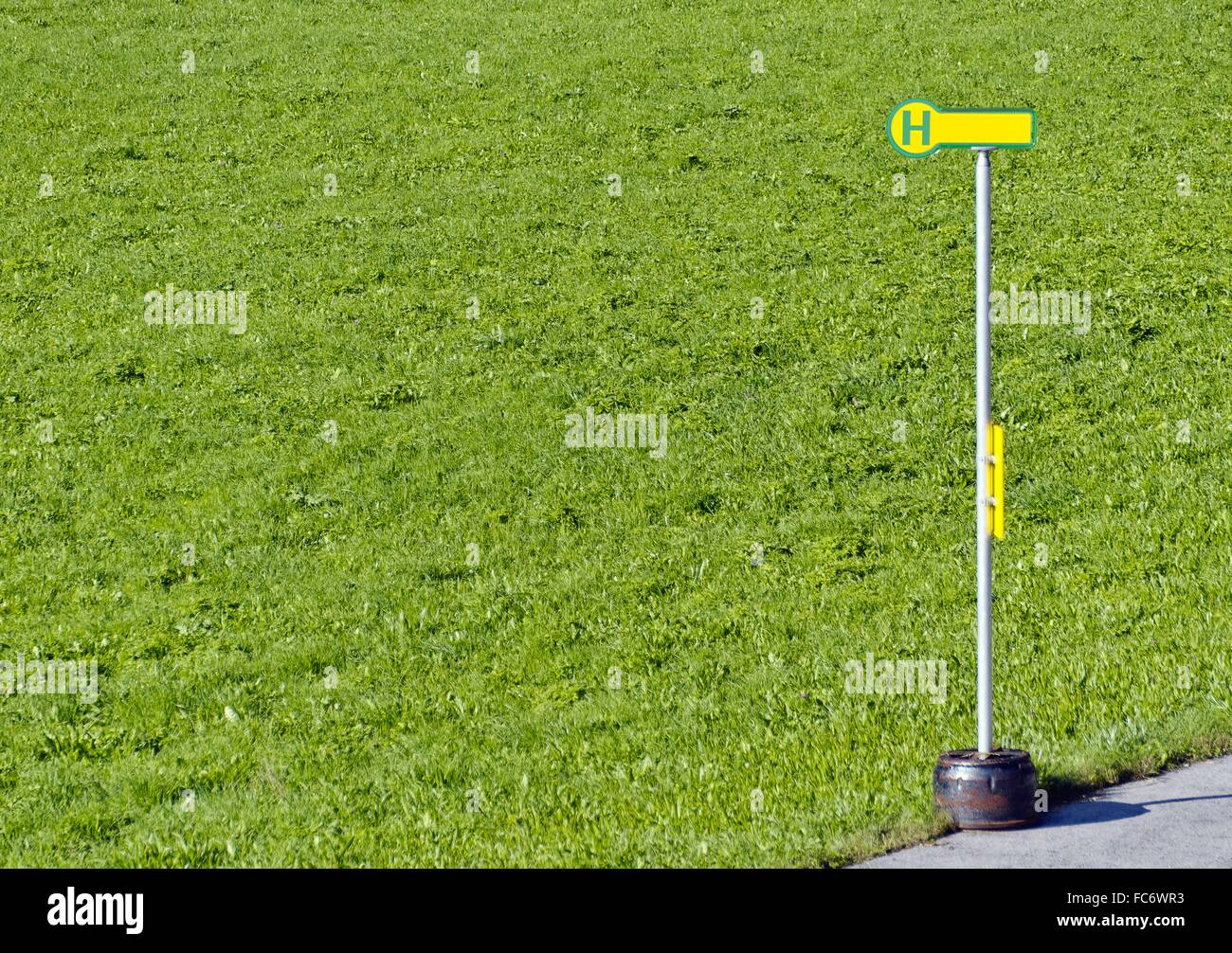 Temporary bus stop sign hi-res stock photography and images - Alamy