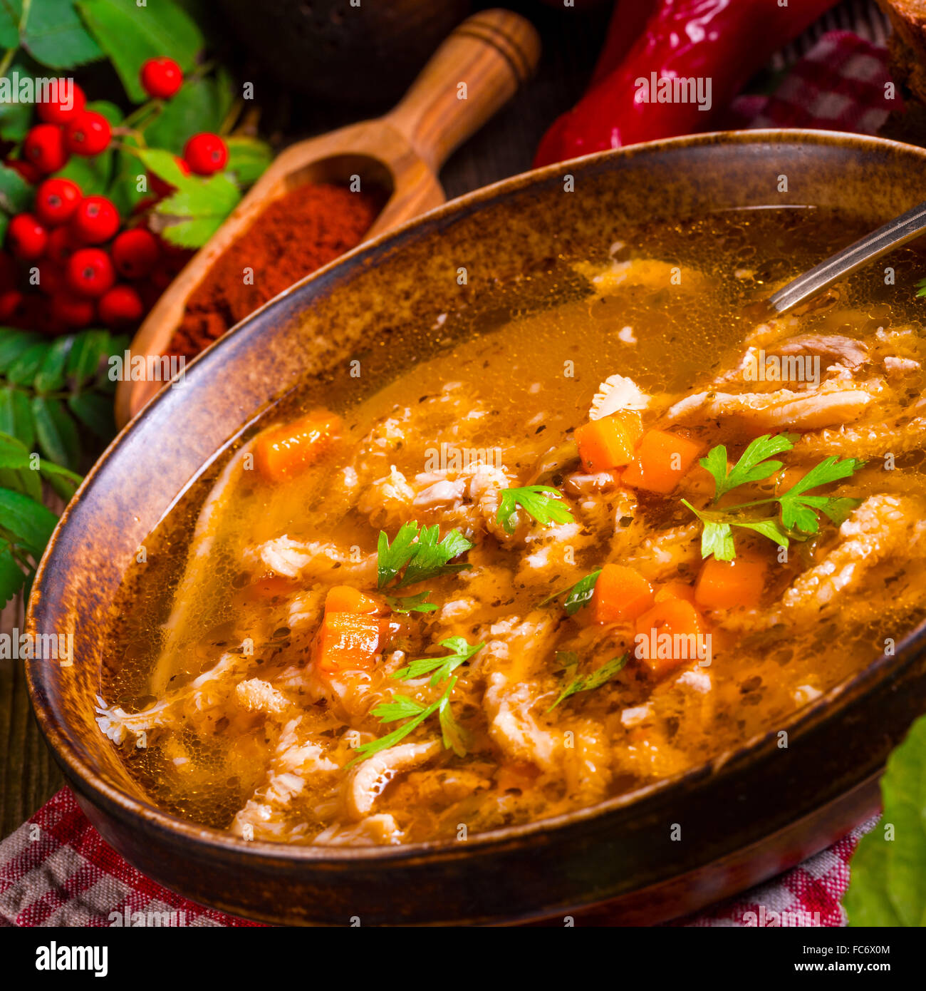 polish beef tripe soup Stock Photo - Alamy