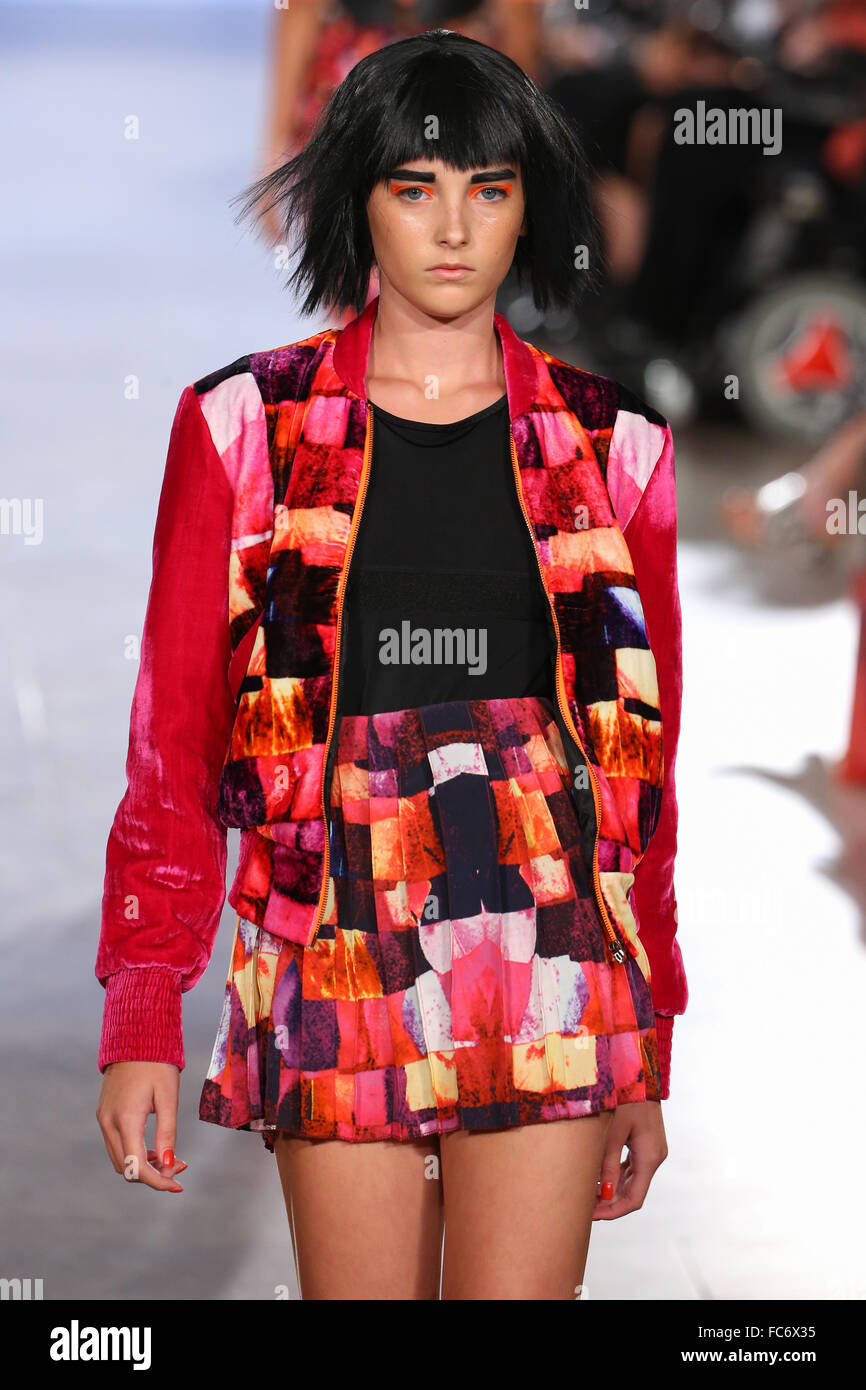 Model walks Alexandra Frida runway at the FTL Moda Spring 2016 during ...