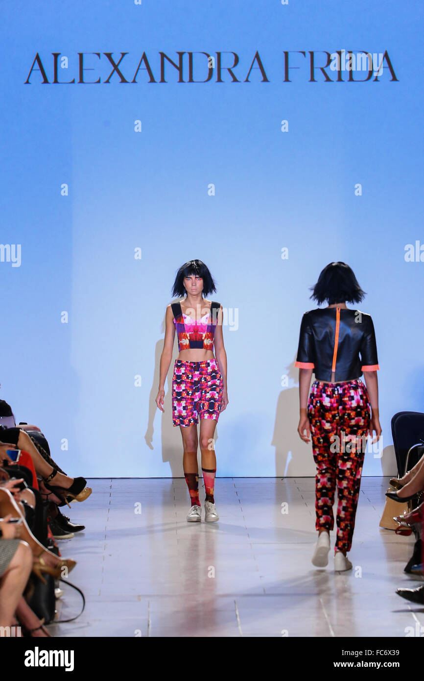 Model walks Alexandra Frida runway at the FTL Moda Spring 2016 during ...