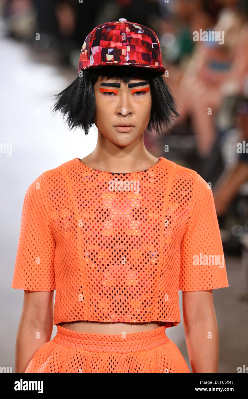 Model walks Alexandra Frida runway at the FTL Moda Spring 2016 during ...