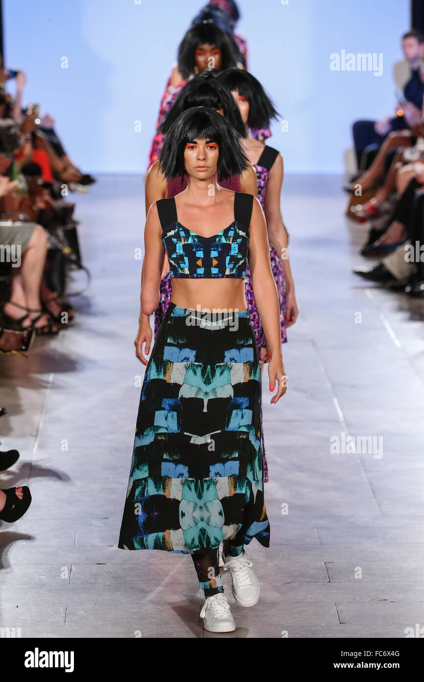 Models walk runway finale Alexandra Frida show at the FTL Moda Spring ...