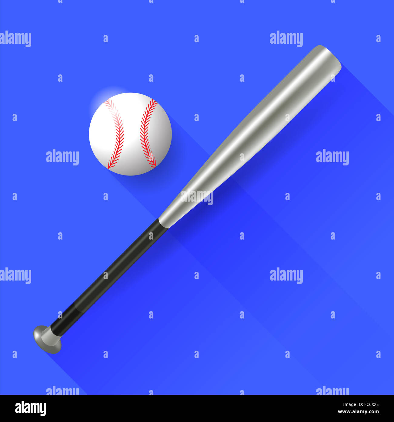 Baseball Bat and Ball Stock Photo - Alamy