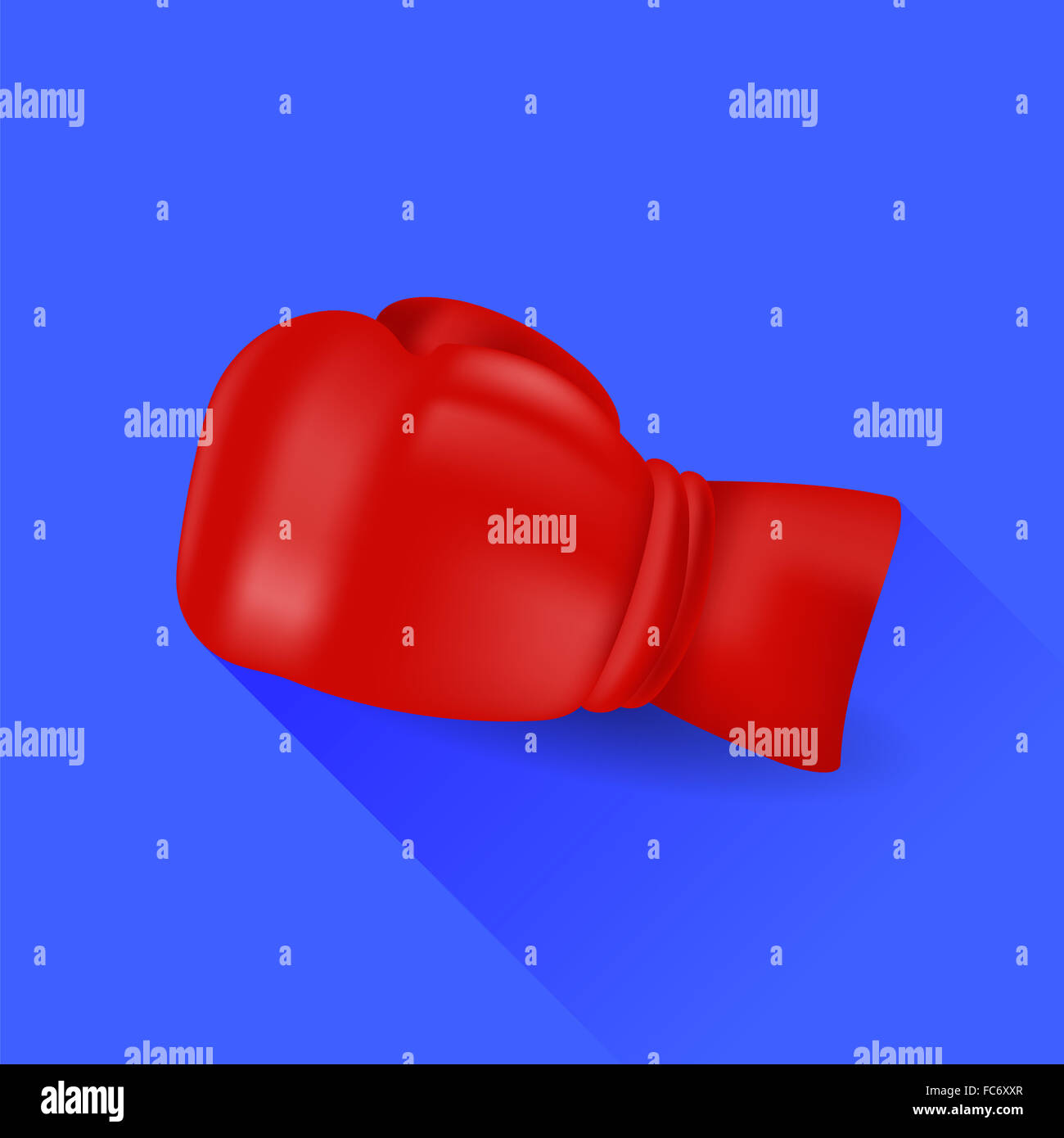 Red Boxing Glove Stock Photo - Alamy