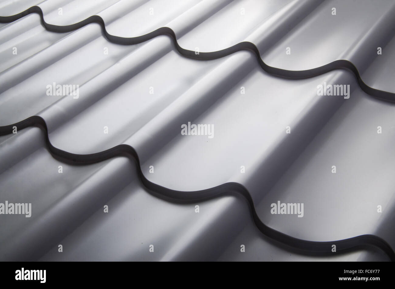 Close up of metal roof tile Stock Photo - Alamy