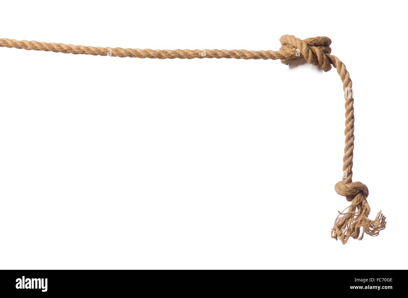 Rope isolated on the white background Stock Photo - Alamy