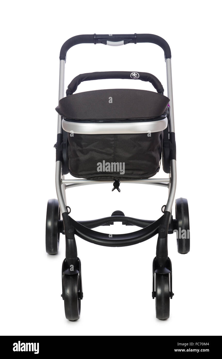 Child pram isolated on the white background Stock Photo - Alamy
