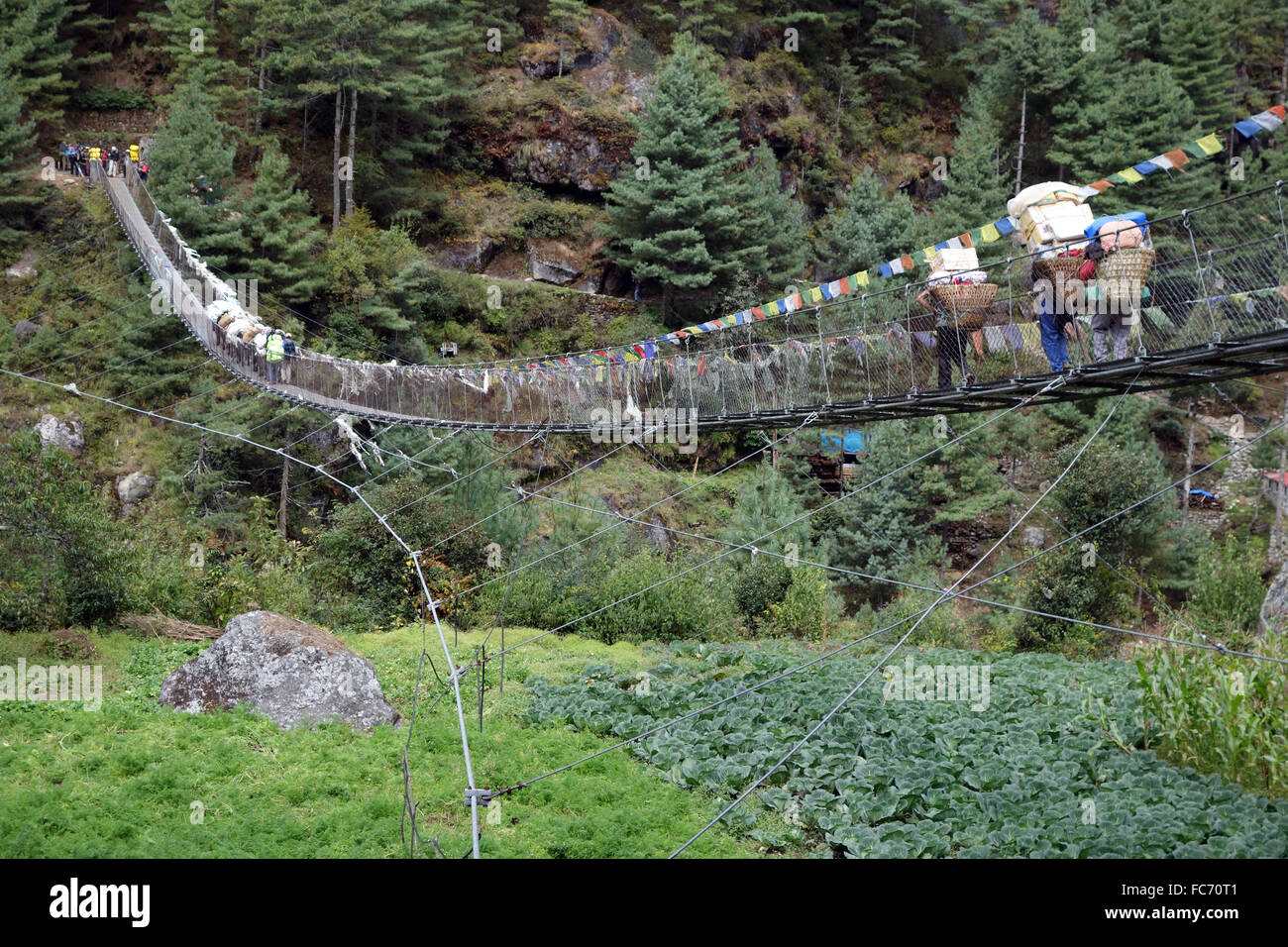 Nepal hang Bridge 2013 Stock Photo - Alamy