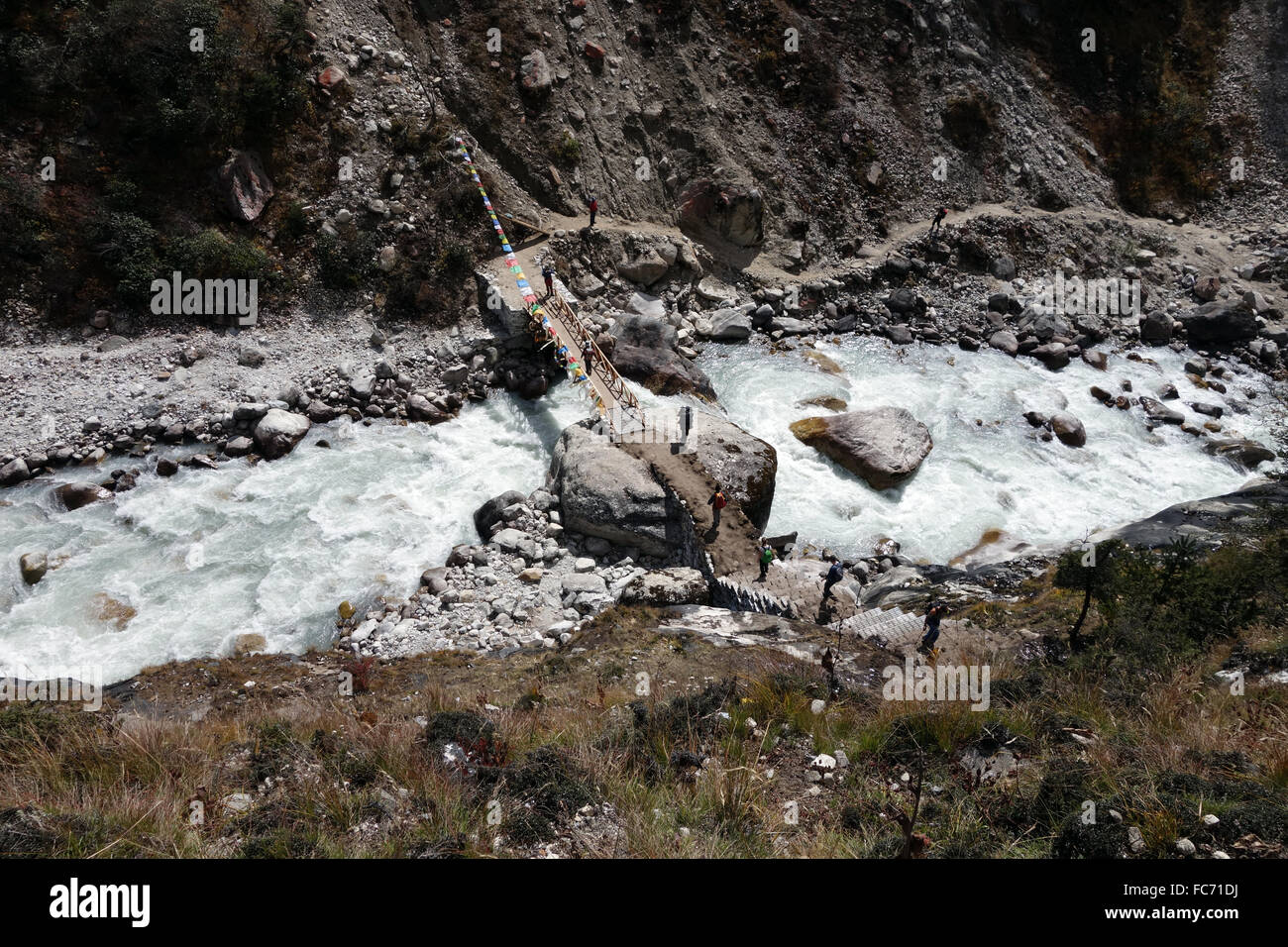 Nepal bridge 2013 hi-res stock photography and images - Alamy