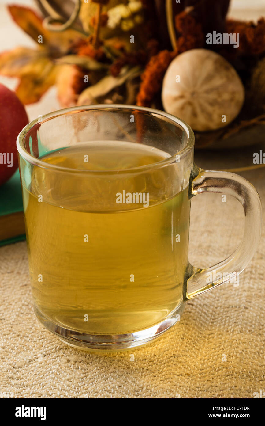 tea in autumn setting Stock Photo - Alamy