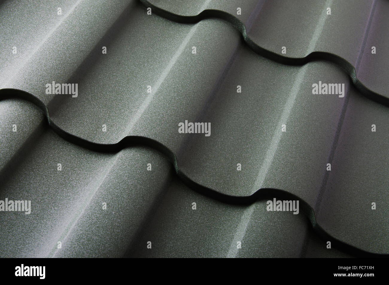 Close up of metal roof tile Stock Photo - Alamy