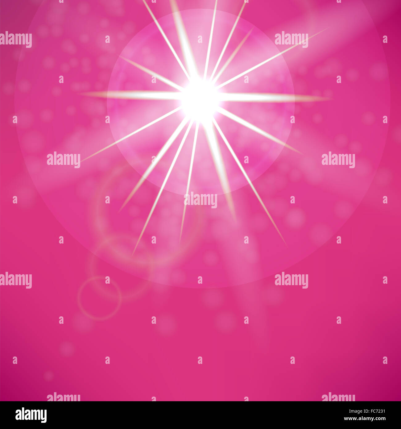 Summer Sun on Pink Sky Background Stock Photo - Alamy