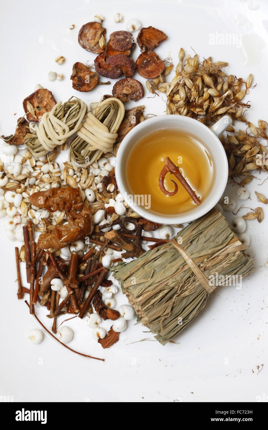 Ingredients for Asian tonic drink Stock Photo - Alamy