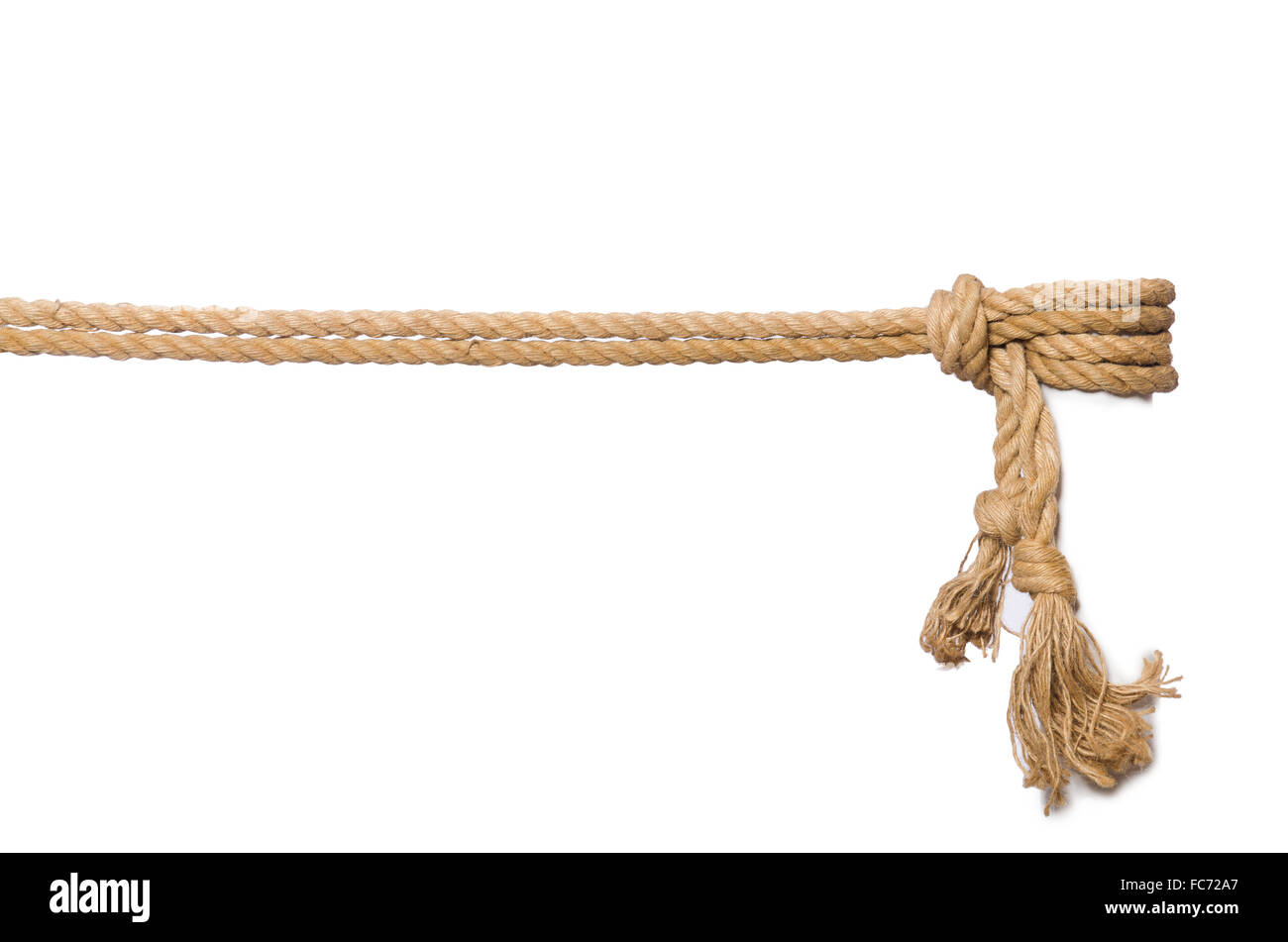 Rope isolated on the white background Stock Photo - Alamy