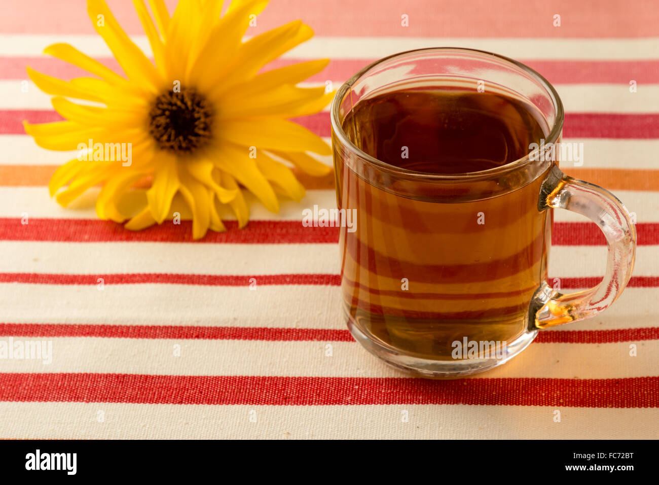 tea with flower Stock Photo - Alamy