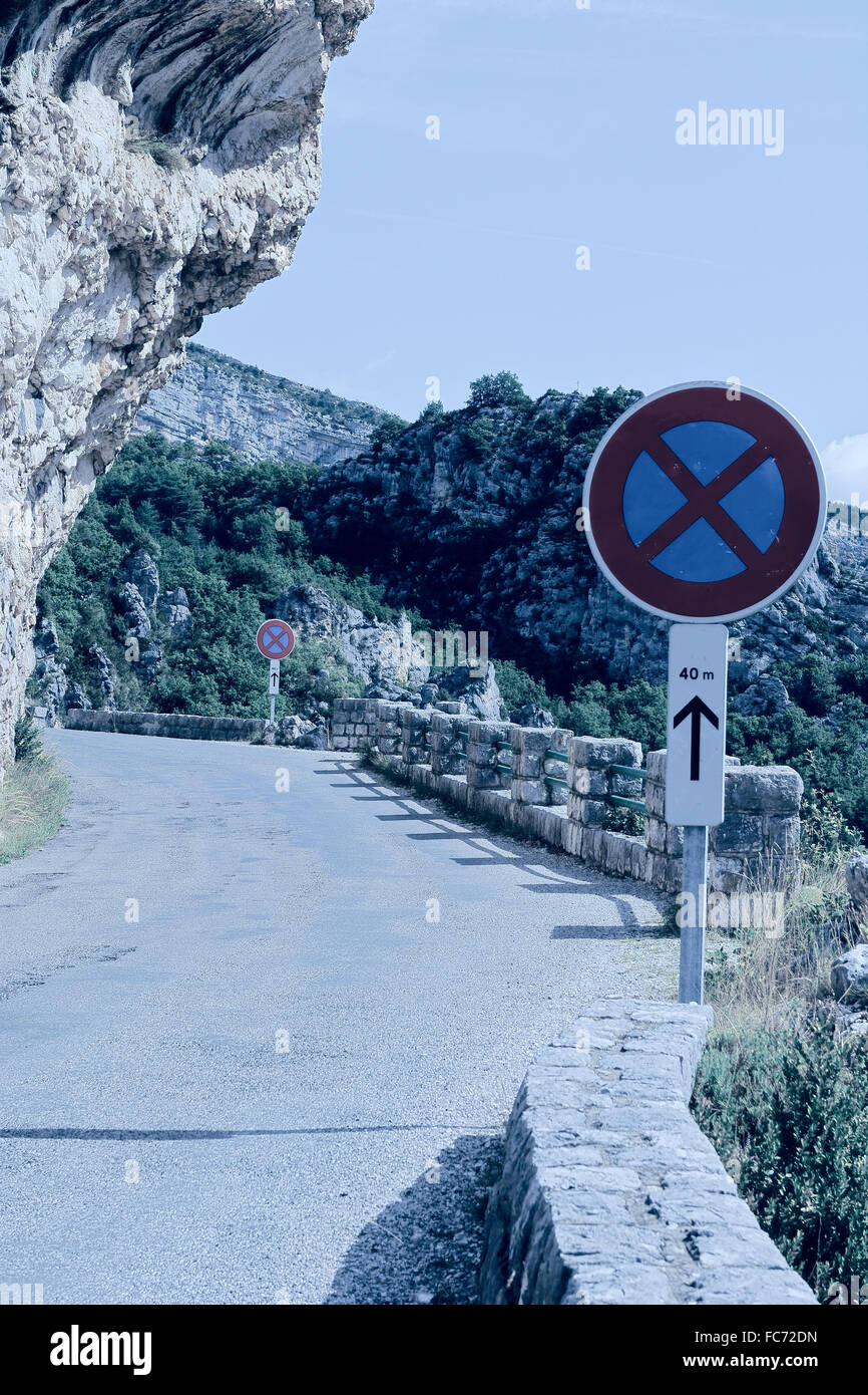 Vintage french road sign hi-res stock photography and images - Alamy