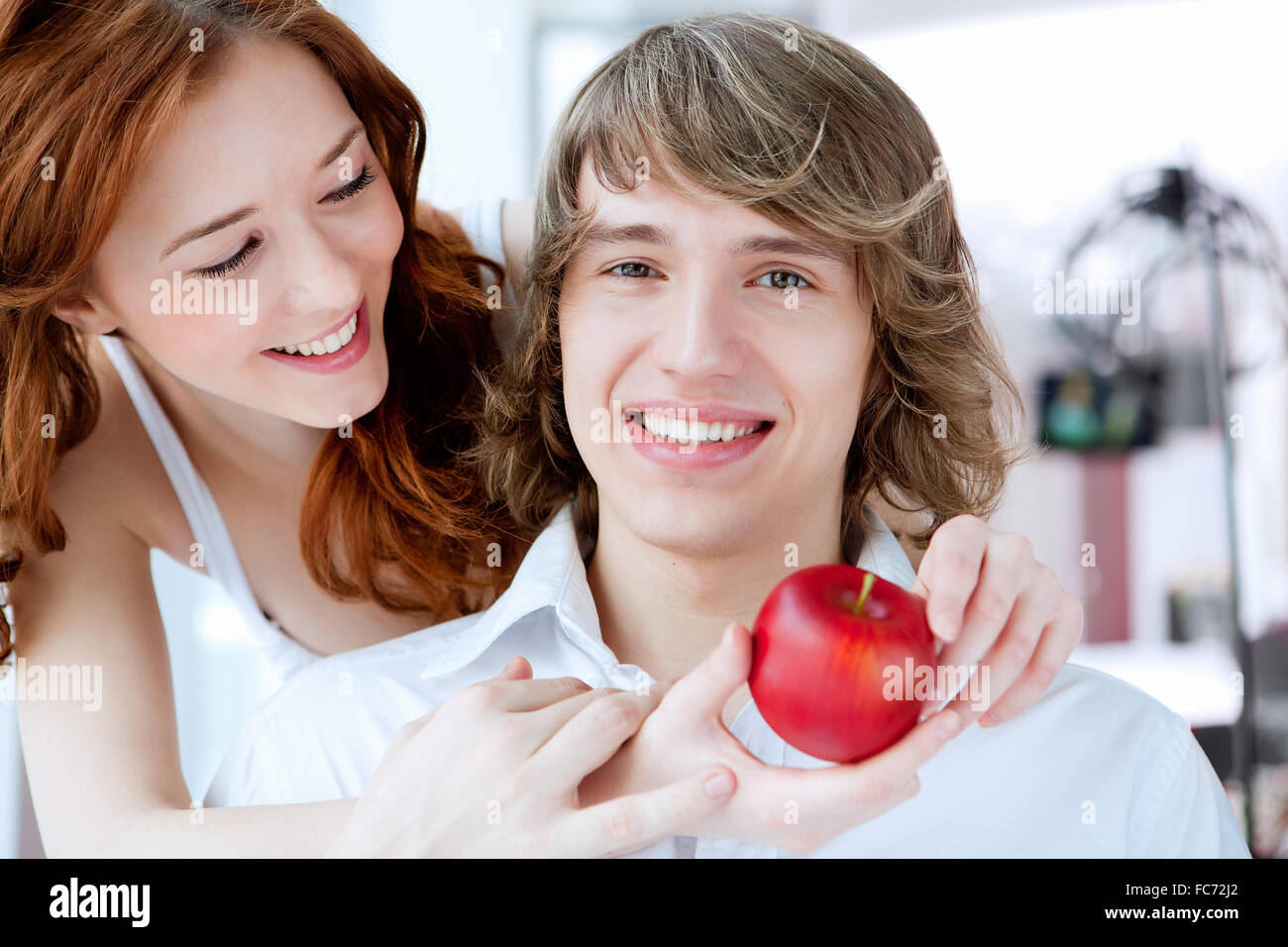 picture of a young couple in love together Stock Photo - Alamy
