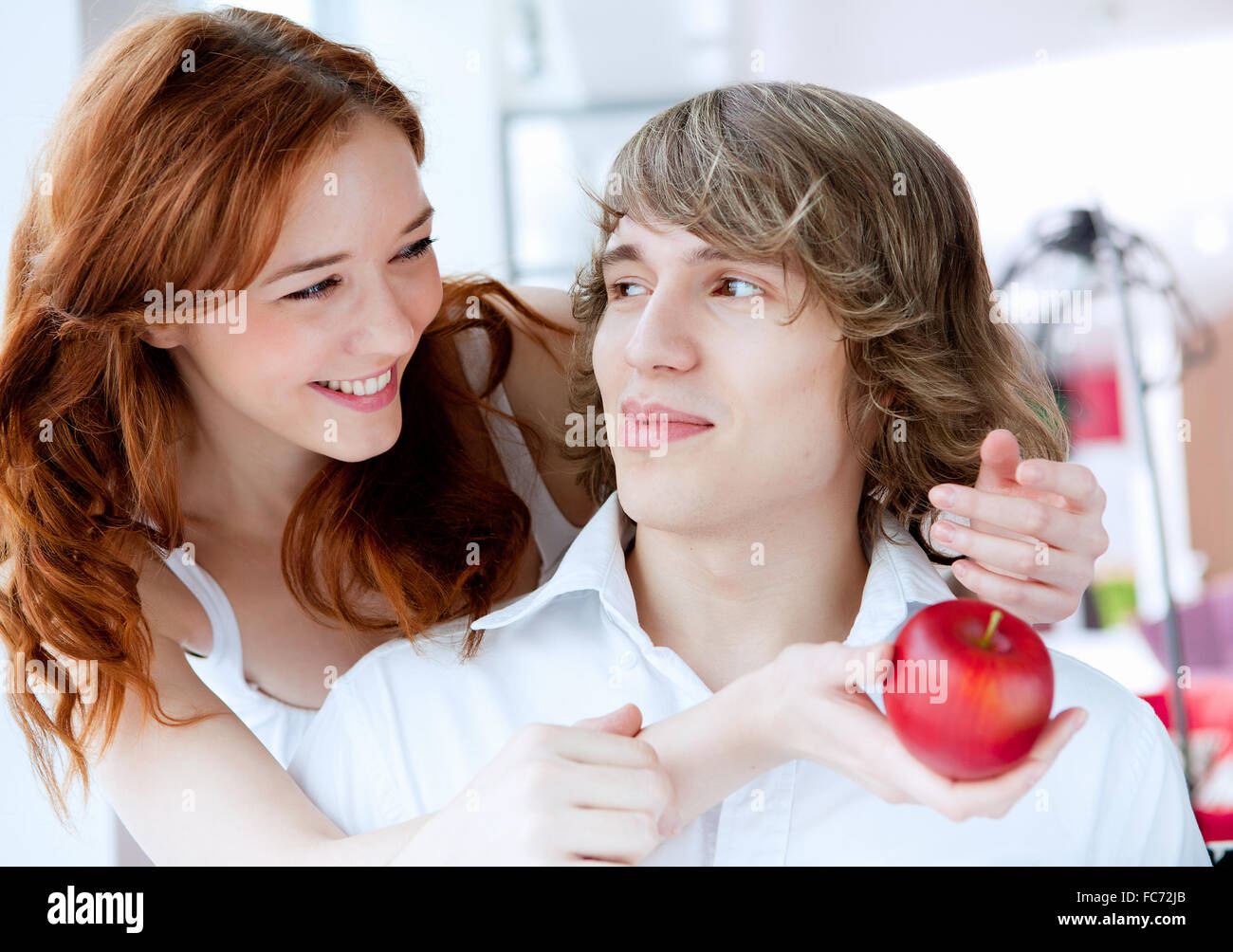 picture of a young couple in love together Stock Photo - Alamy