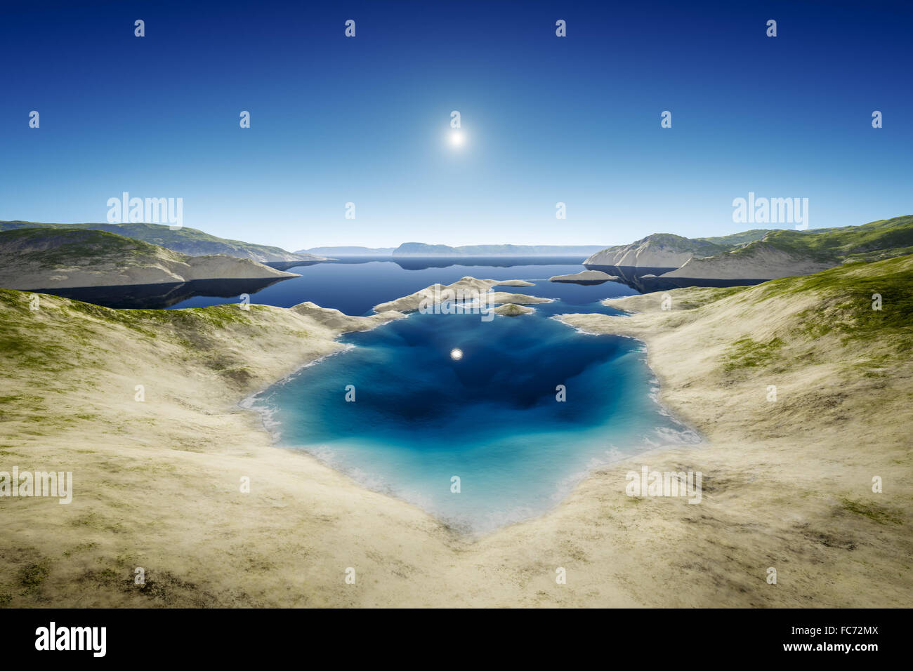Desert lake hi-res stock photography and images - Alamy