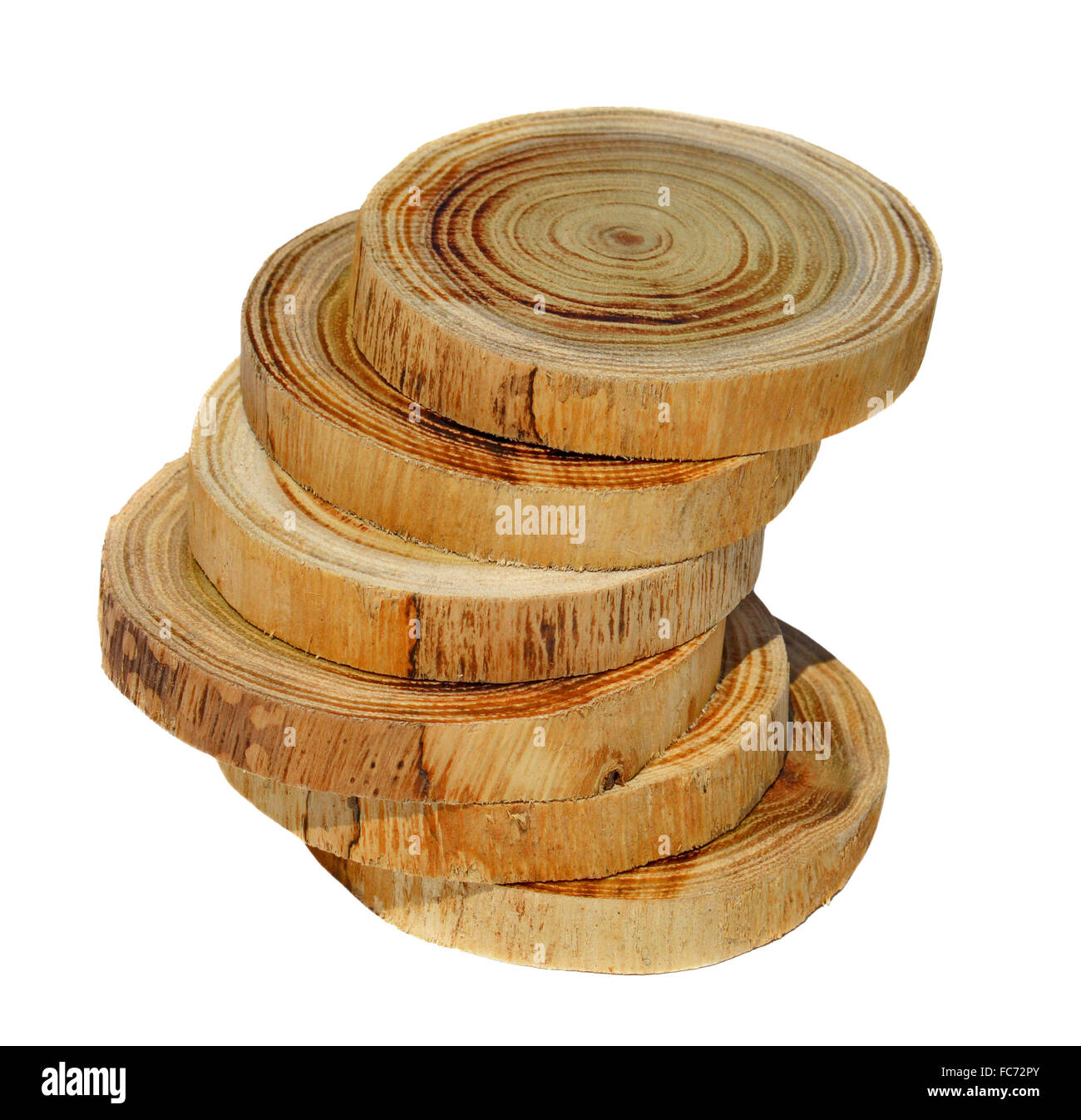 Tree slices Cut Out Stock Images & Pictures - Alamy