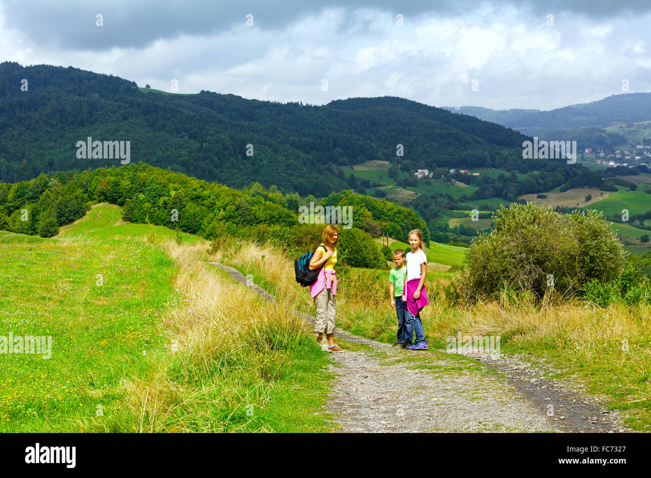 Family summer vacation in Slovakia Stock Photo - Alamy