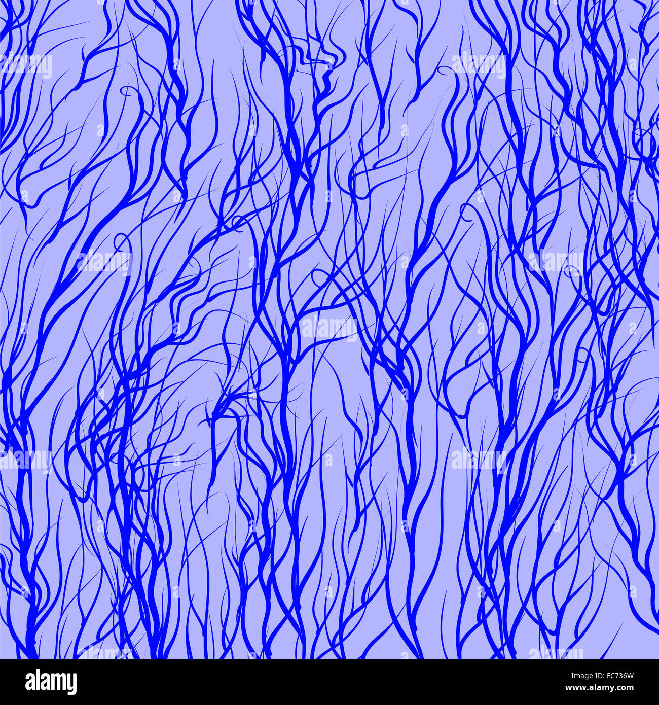 Trees on Blue Background Stock Photo - Alamy