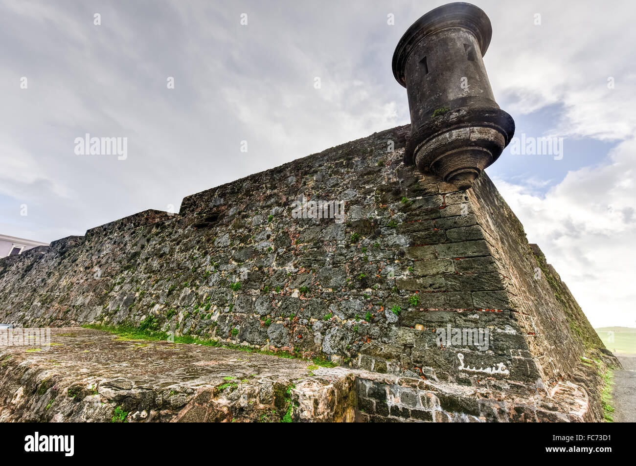 City Walls and lookout of San Juan, Puerto Rico Stock Photo - Alamy