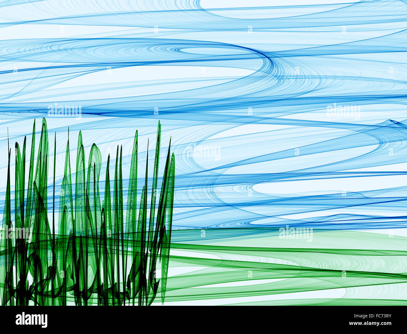 Abstract landscape geometric painting hi-res stock photography and ...