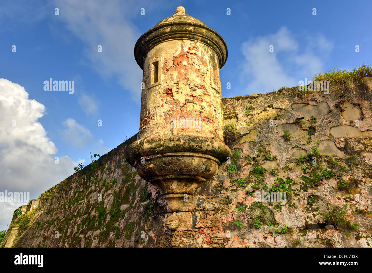 City Walls and lookout of San Juan, Puerto Rico Stock Photo - Alamy