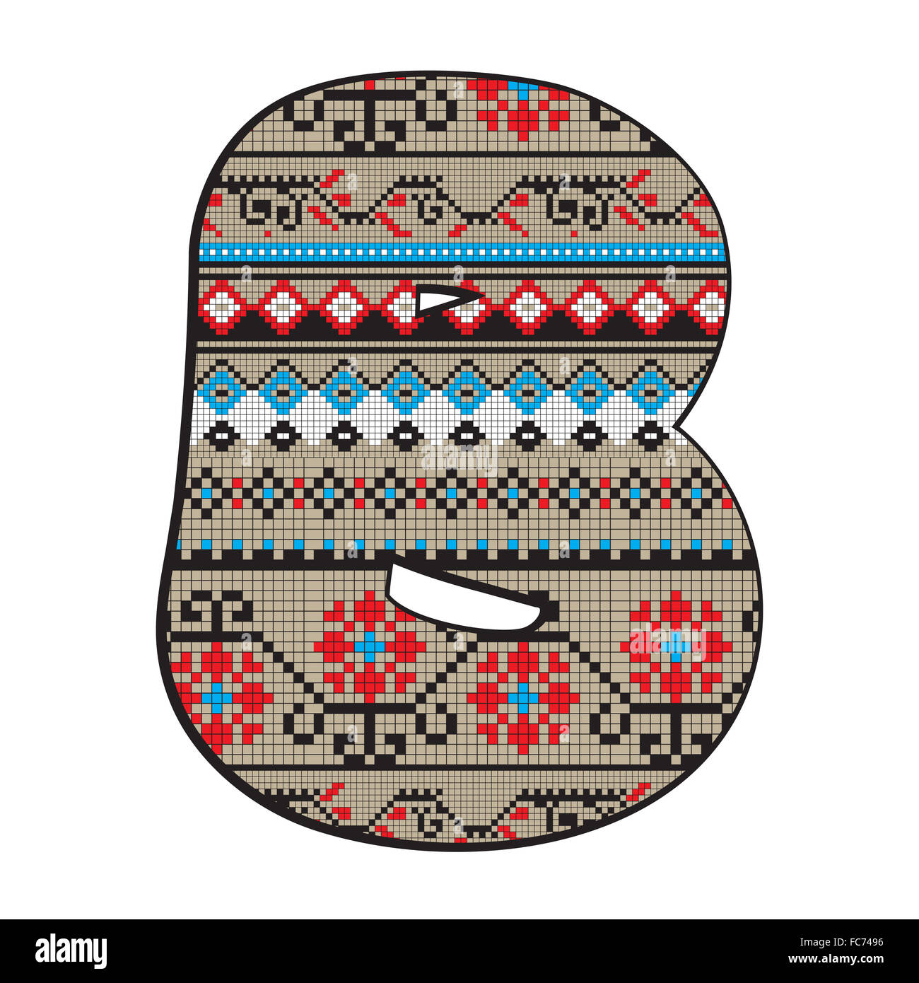 B letter decorated Stock Photo - Alamy