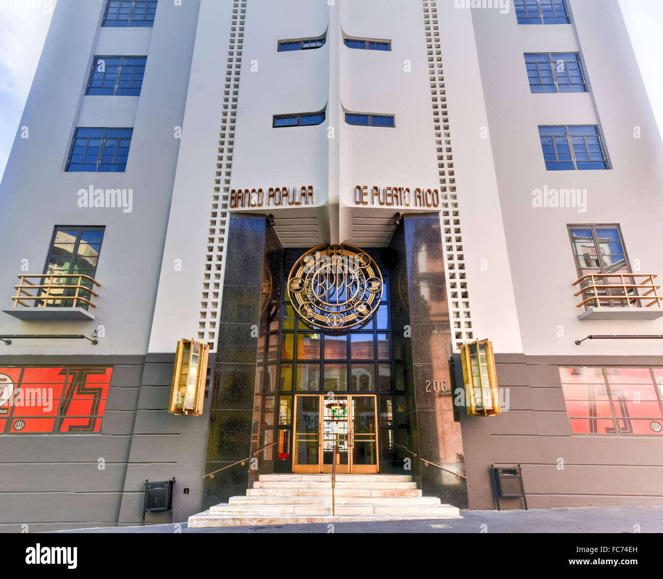 San Juan, Puerto Rico - December 25, 2015: Banco Popular in San Juan ...