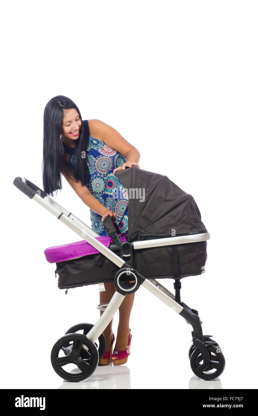 Mom pushing pram hi-res stock photography and images - Alamy