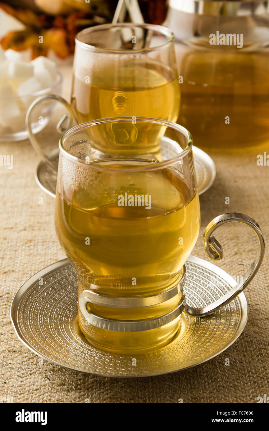 tea in glass mug Stock Photo - Alamy