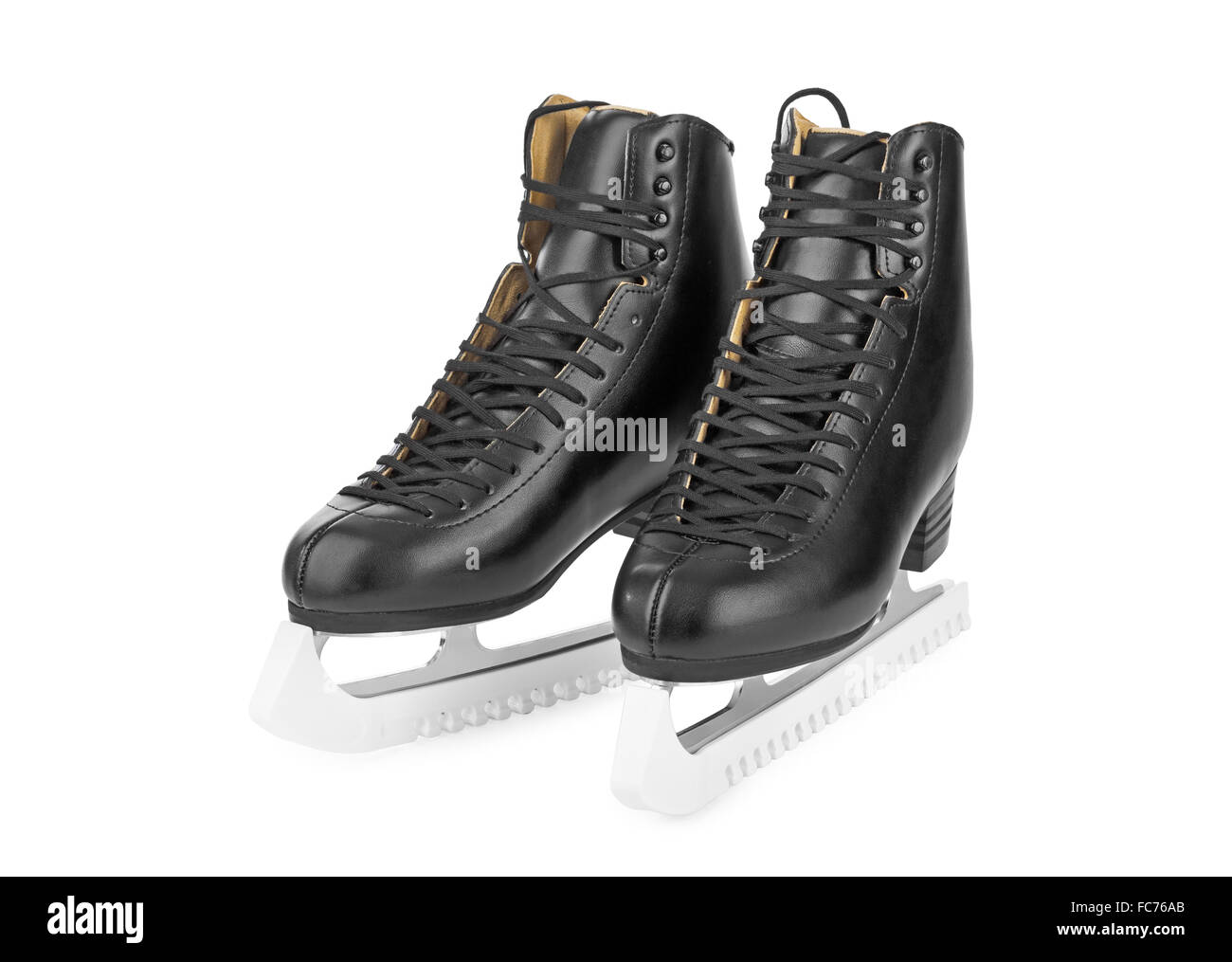 Black figure skates Stock Photo - Alamy